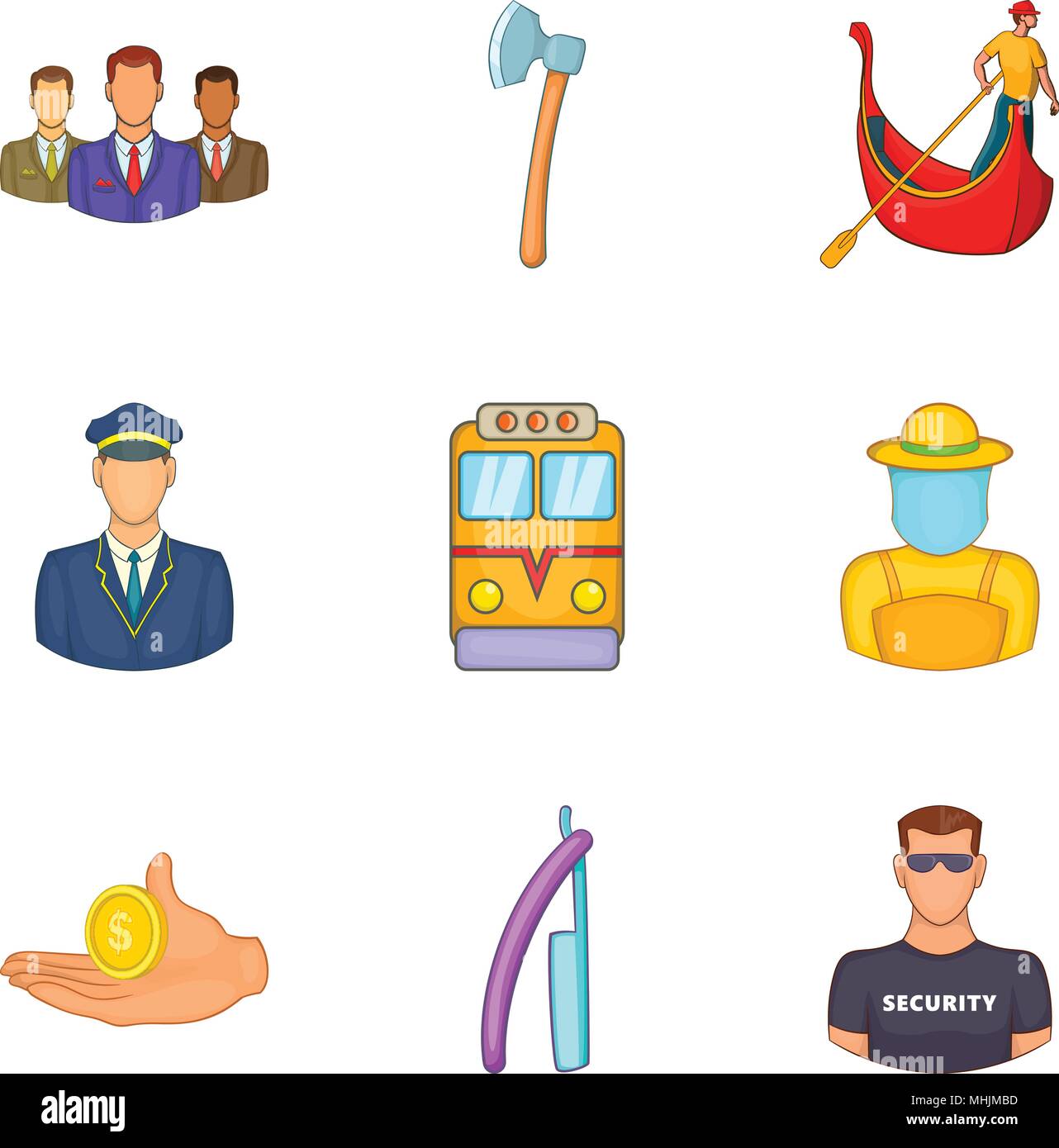 Engineering plant icons set, cartoon style Stock Vector Image & Art - Alamy