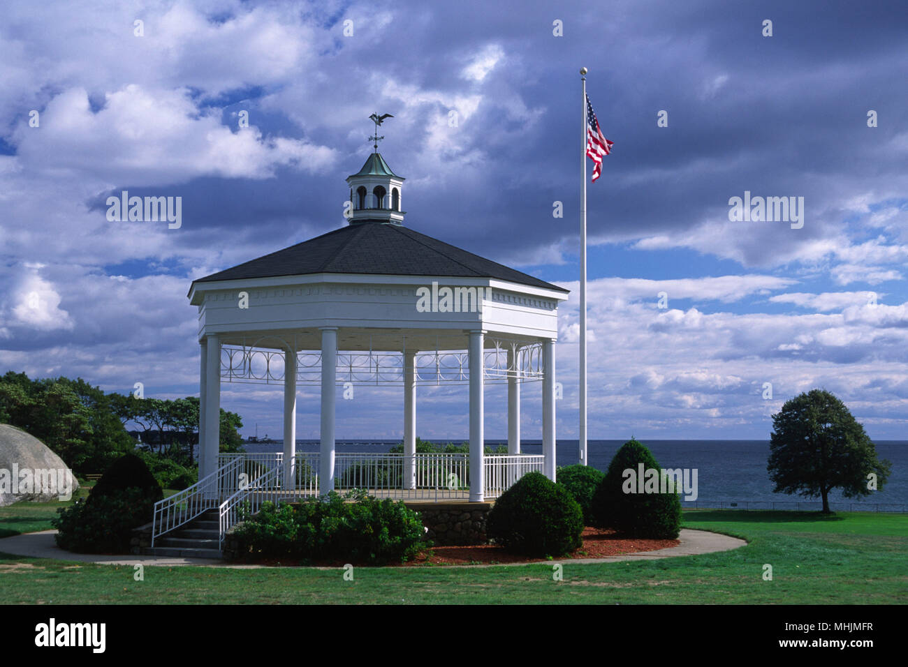 Gazebo, Stage Fort Park, Gloucester, Massachusetts Stock Photo - Alamy