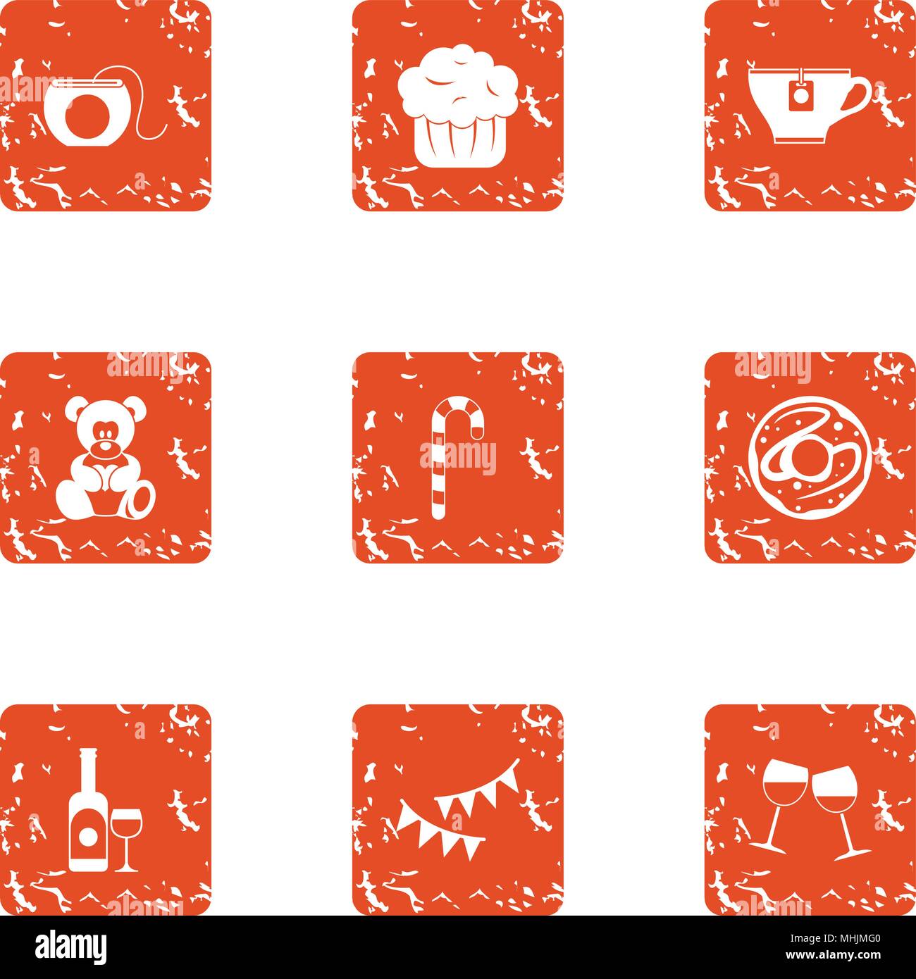 Money child icons set, grunge style Stock Vector Image & Art - Alamy