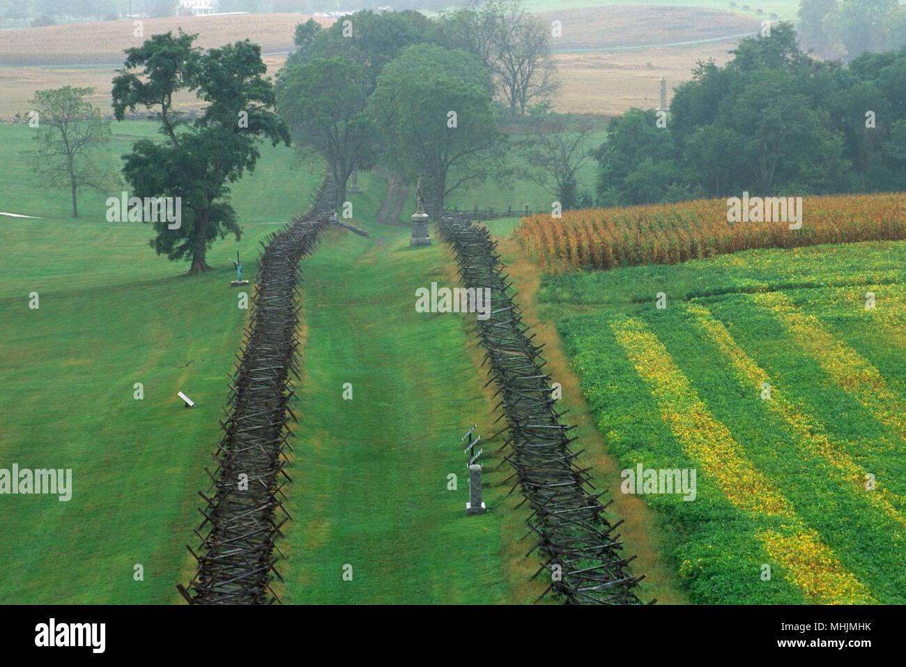 Bloody Lane, Antietam National Battlefield, Maryland Stock Photo - Alamy