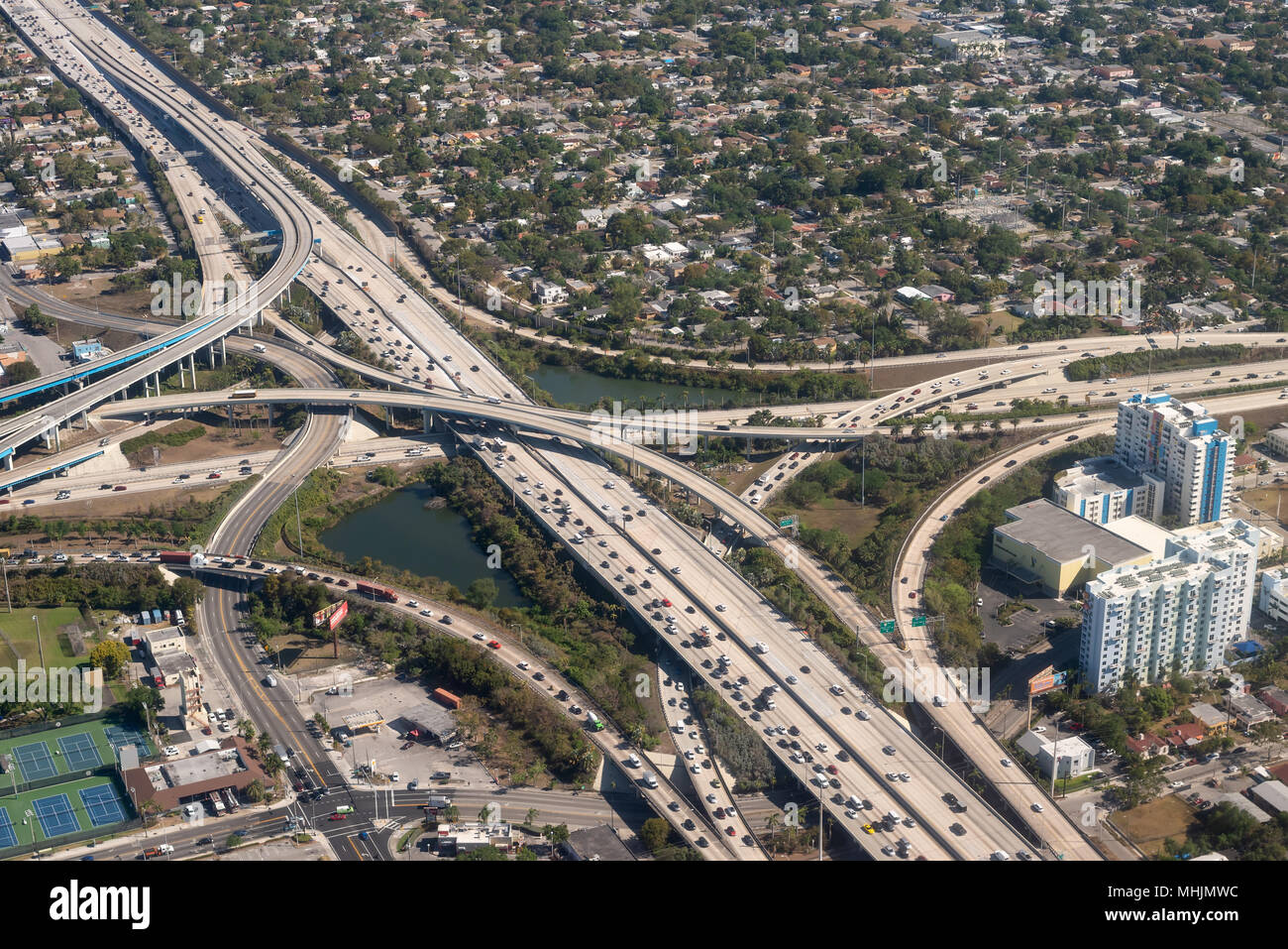 Freeway interchange in Miami, Florida Stock Photo - Alamy