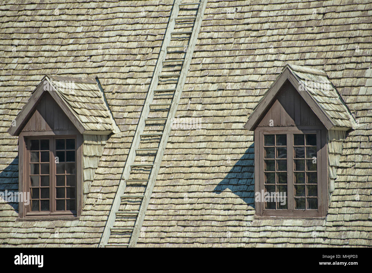 quebec city roofs detail close up view Stock Photo - Alamy