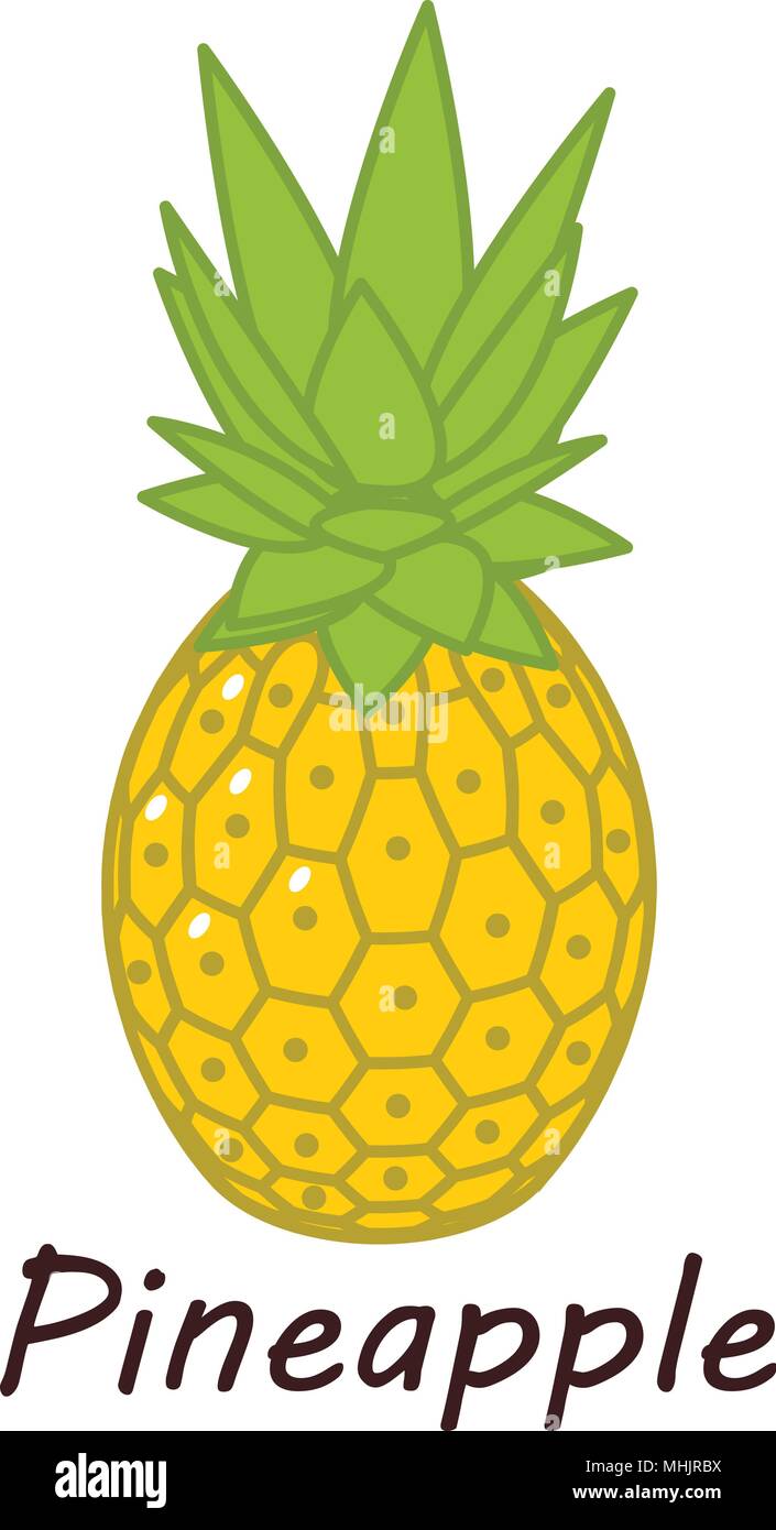 Pineapple isometric icon hi-res stock photography and images - Alamy