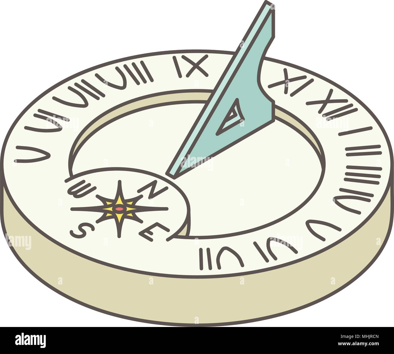 Solar clock icon, isometric style Stock Vector Image & Art - Alamy