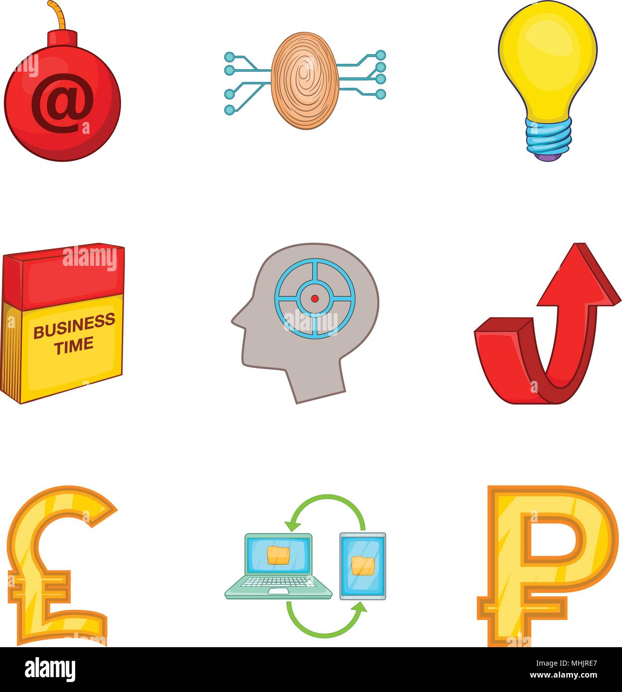 Software application icons set, cartoon style Stock Vector Image & Art ...