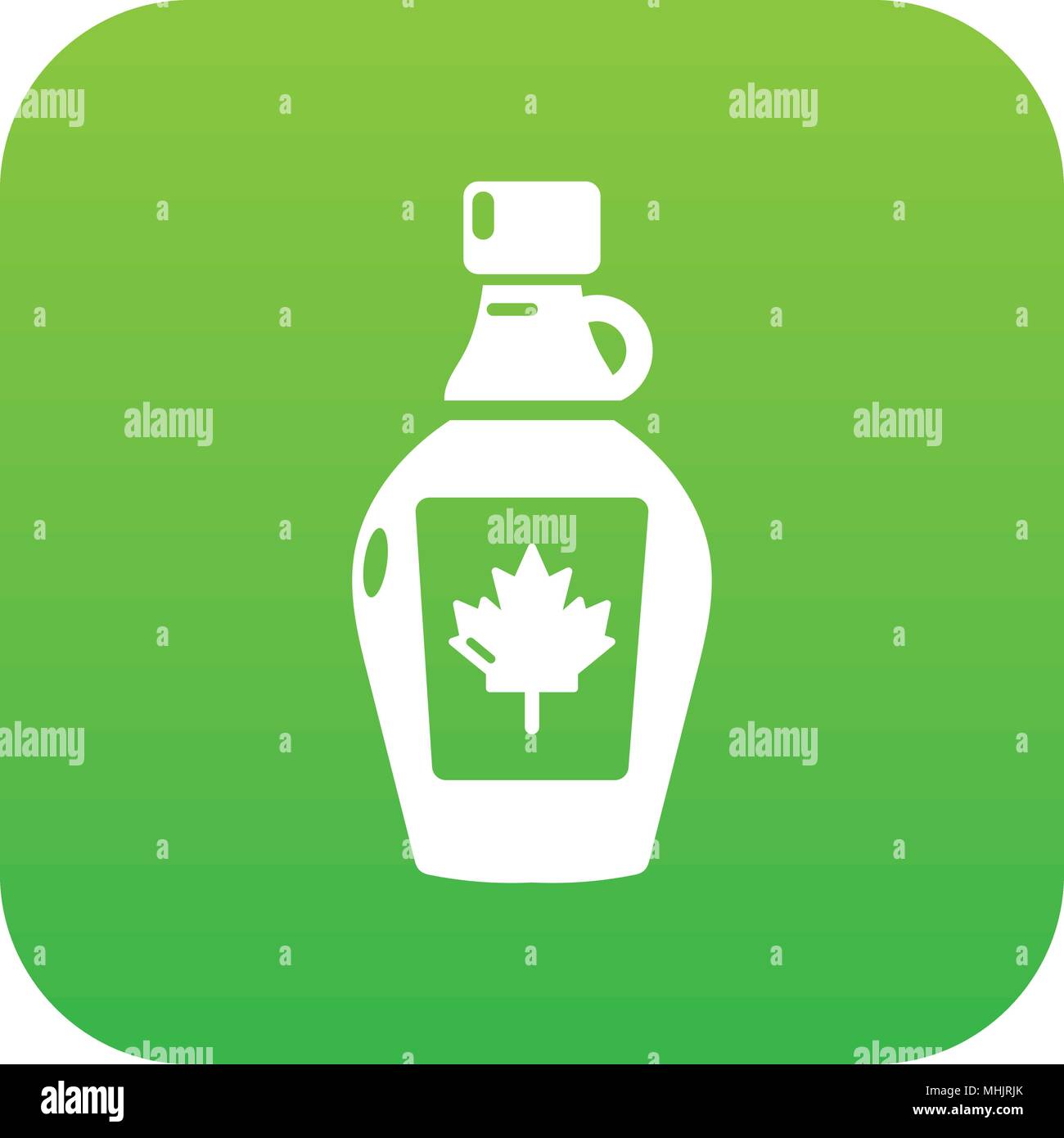 Maple syrup icon green vector Stock Vector Image & Art - Alamy