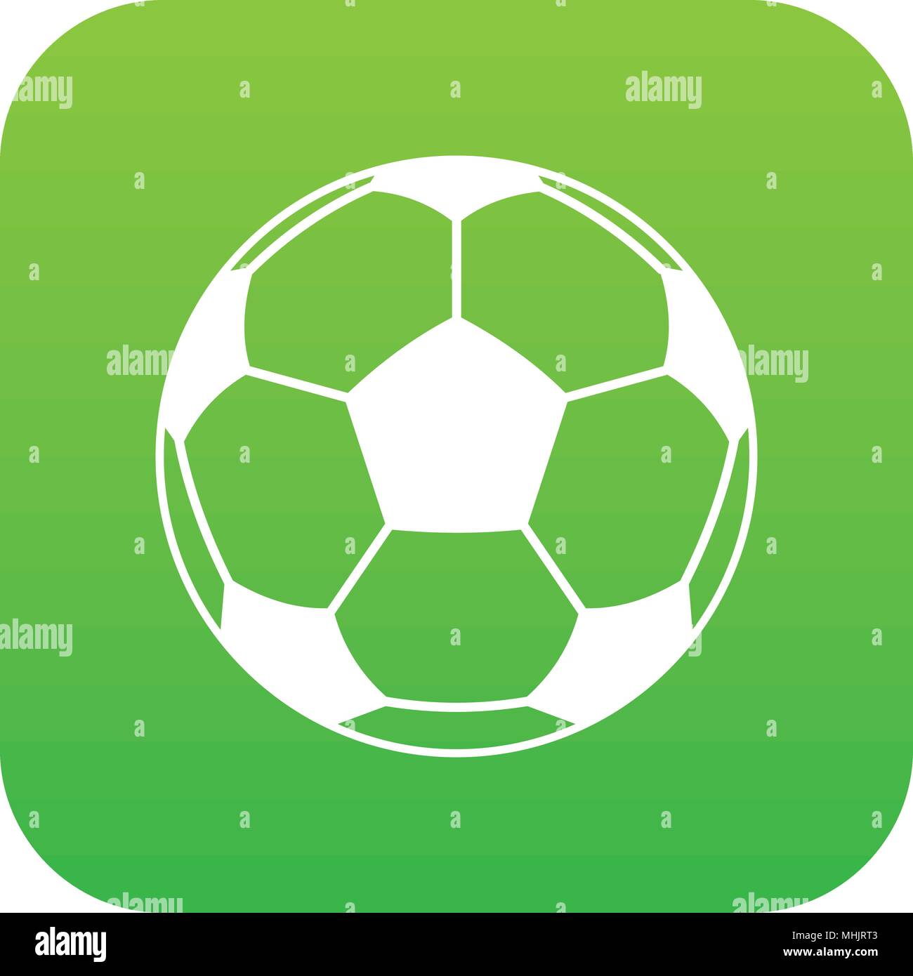 Football or soccer ball icon digital green Stock Vector Image & Art - Alamy