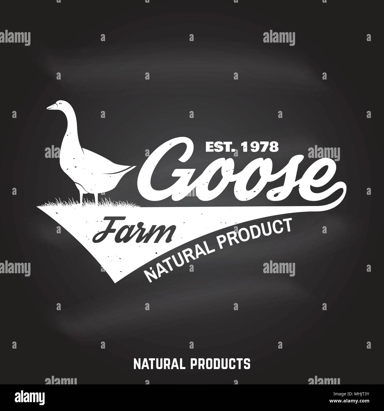 Chicken Farm Badge or Label. Vector illustration Stock Vector Image ...