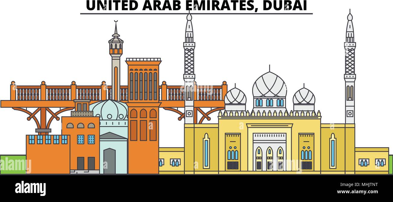 Dubai museum aerial Stock Vector Images - Alamy