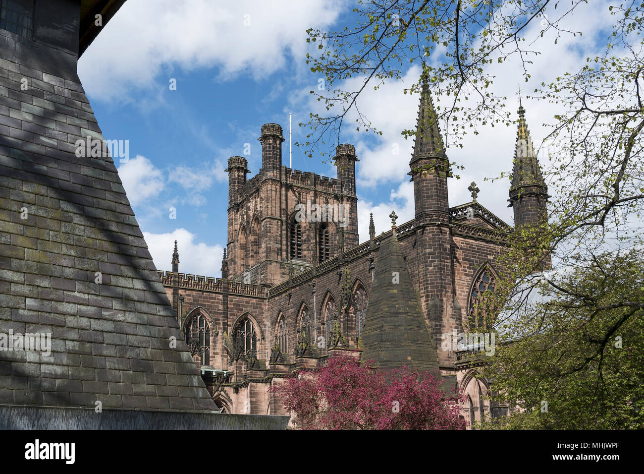 Chester cathedral bell tower hi-res stock photography and images - Alamy