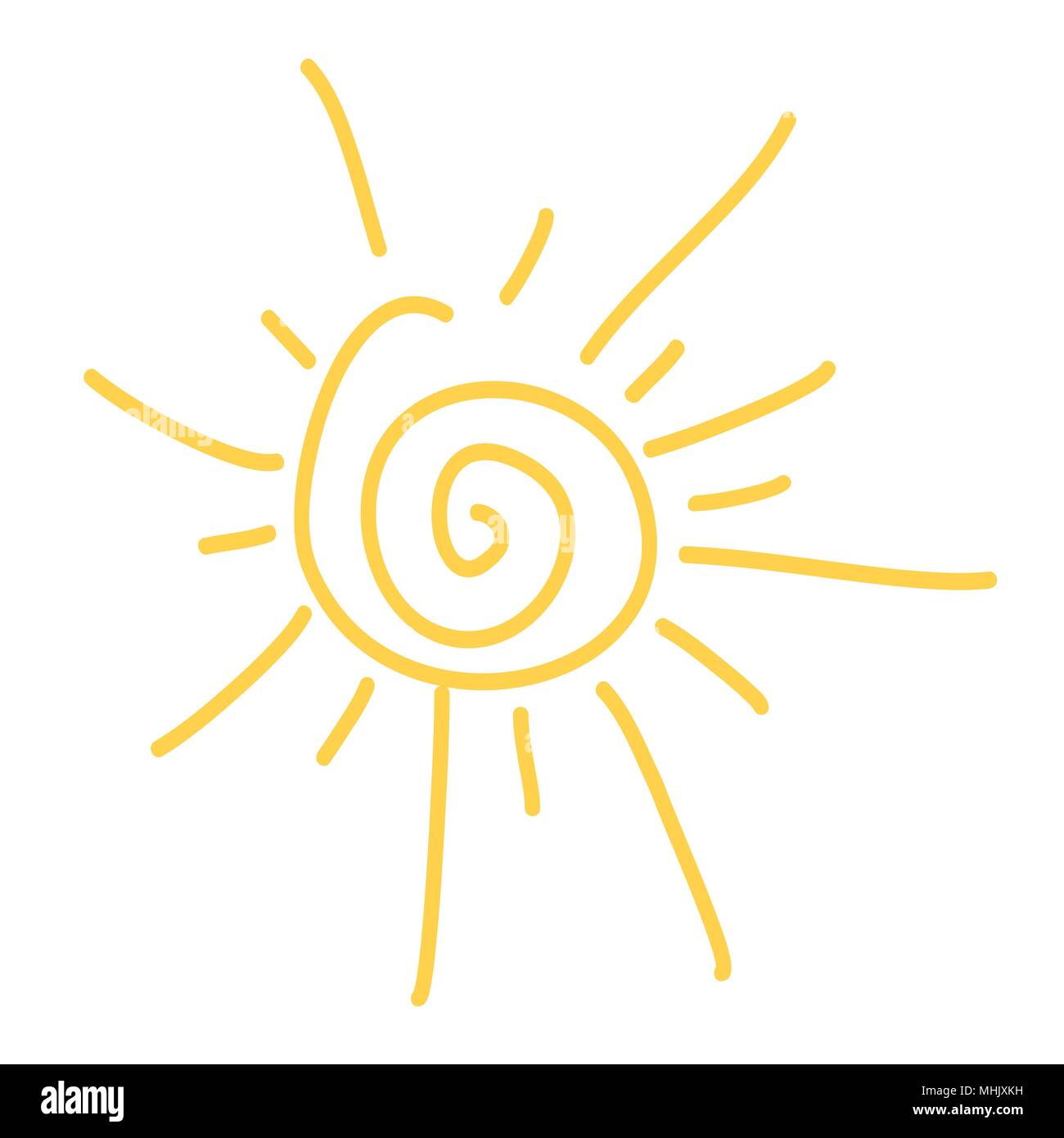 Drawing of sun icon Stock Vector Image & Art - Alamy
