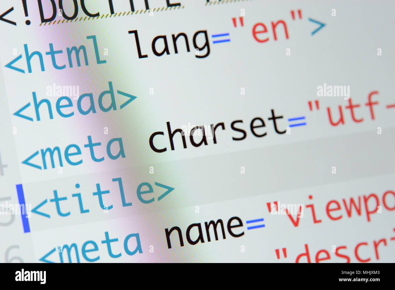 Real Html Code Developing Screen Programing Workflow Abstract 0192