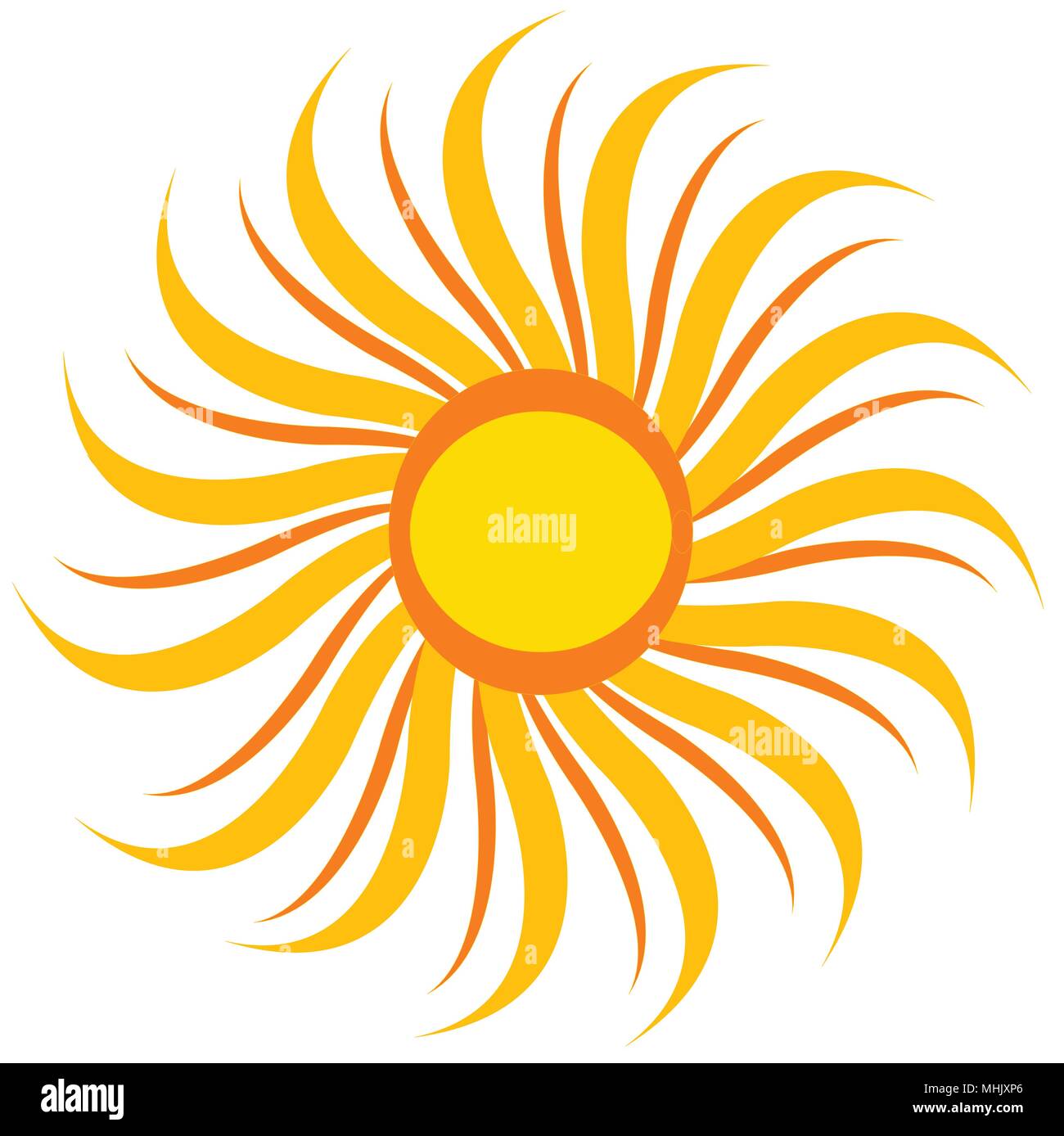 Face sun hand drawn clipart Stock Vector Images - Alamy