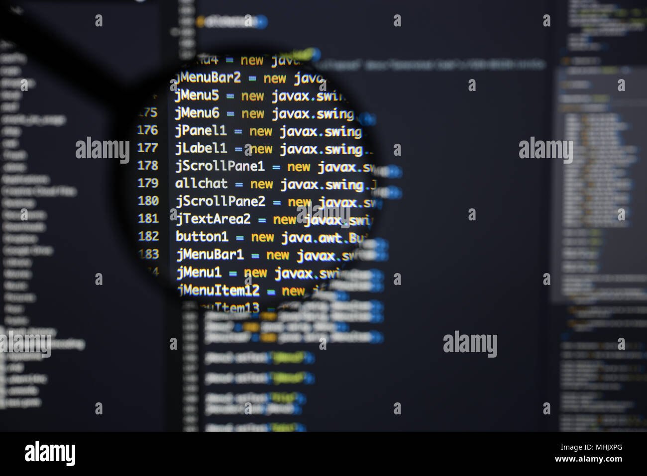 Real Java Code Developing Screen Programing Workflow Abstract Algorithm Concept Lines Of Java