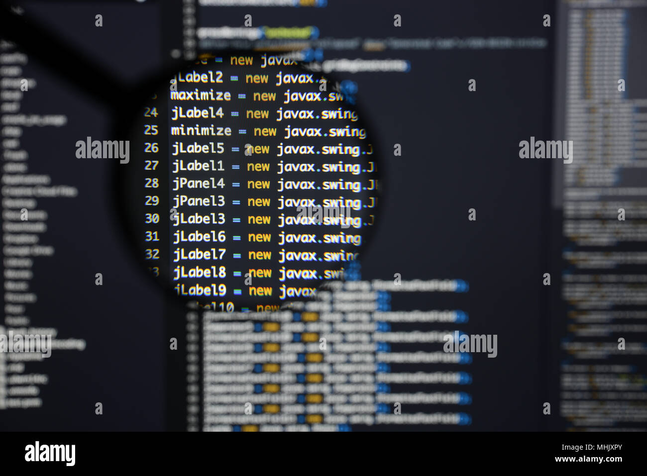 Real Java Code Developing Screen Programing Workflow Abstract Algorithm Concept Lines Of Java