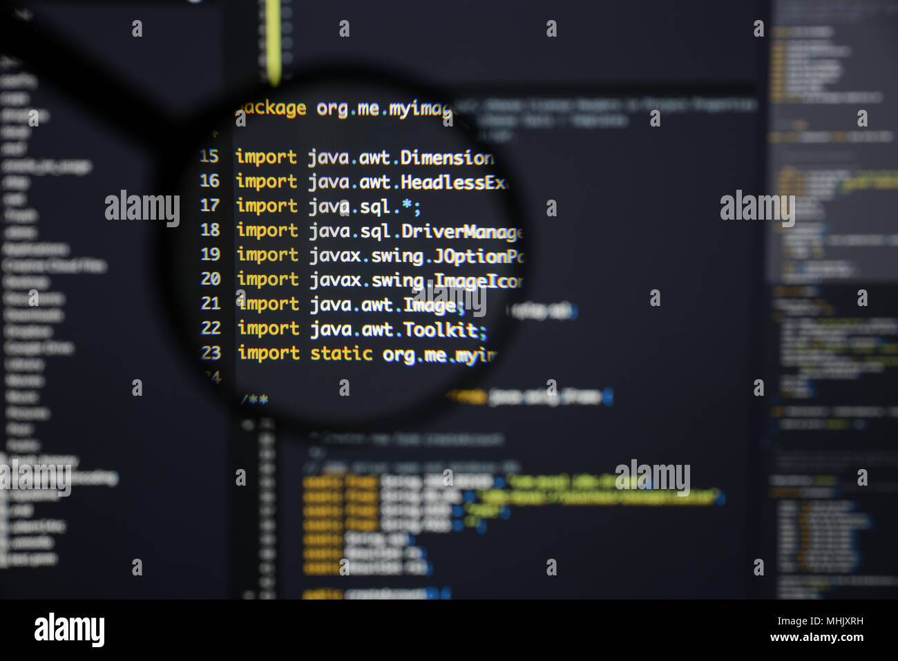 Real Java Code Developing Screen Programing Workflow Abstract