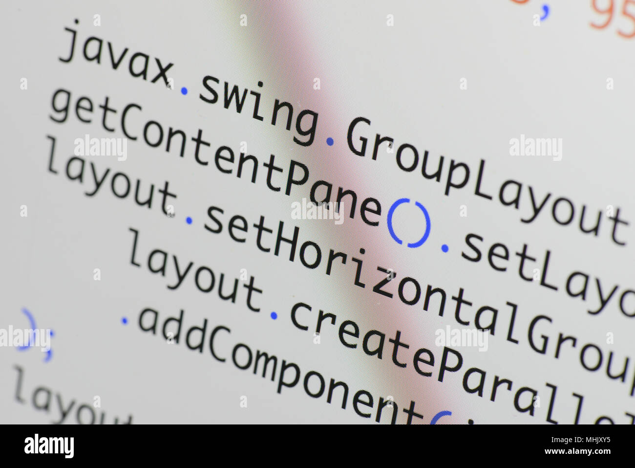 Real Java Code Developing Screen Programing Workflow Abstract Algorithm Concept Lines Of Java