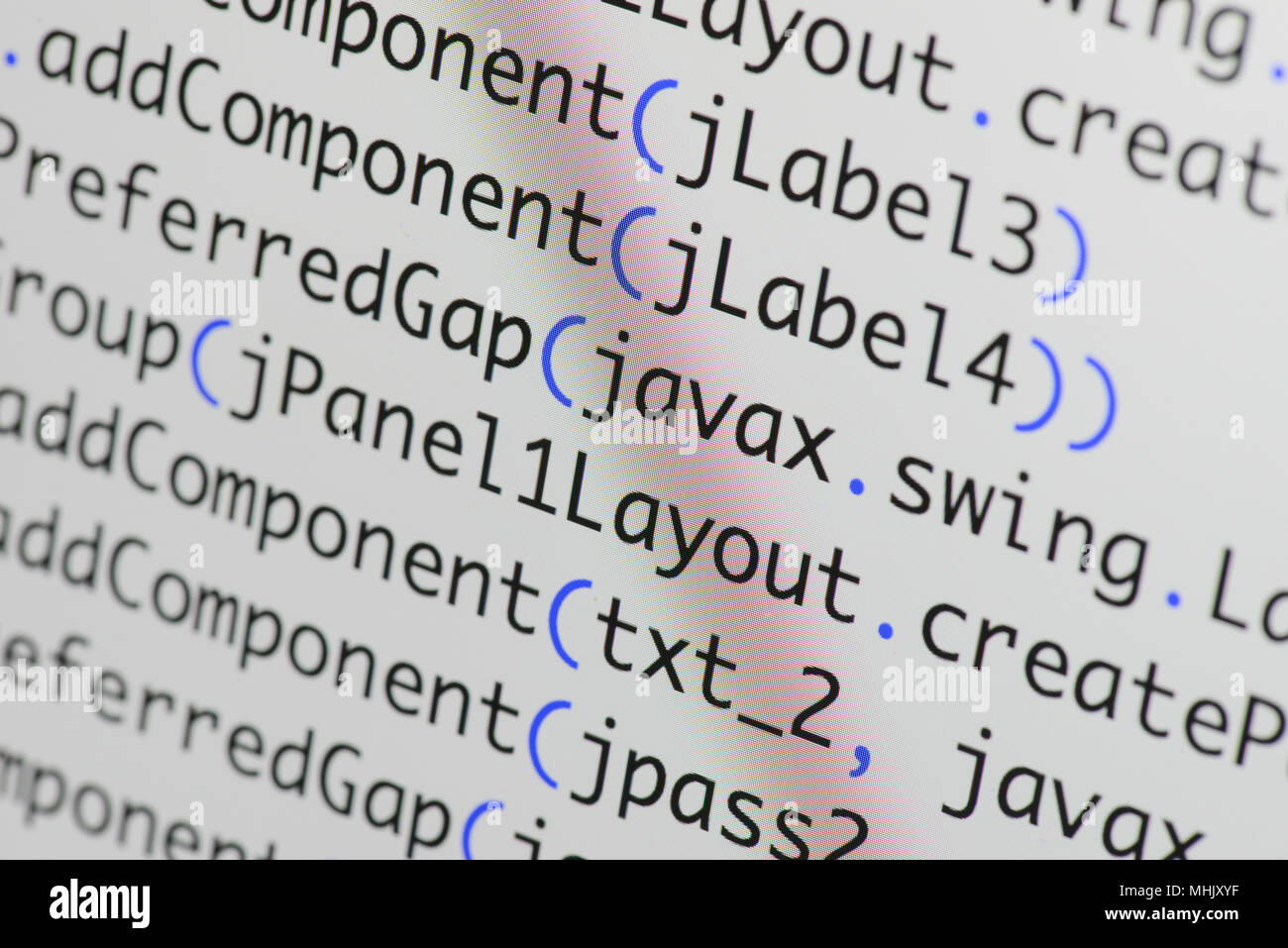 Real Java Code Developing Screen Programing Workflow Abstract Algorithm Concept Lines Of Java