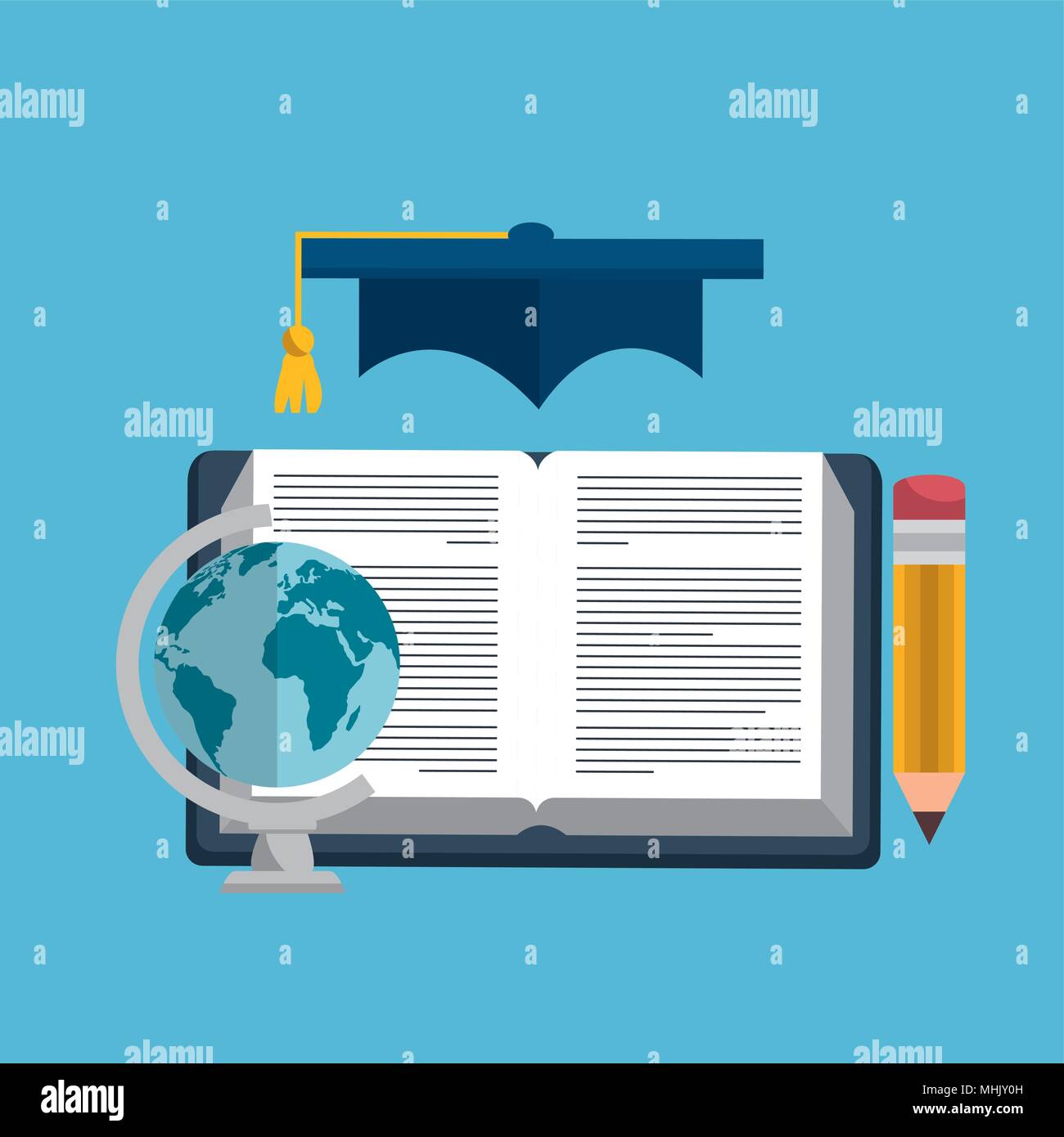 education easy learning set icons Stock Vector Image & Art - Alamy