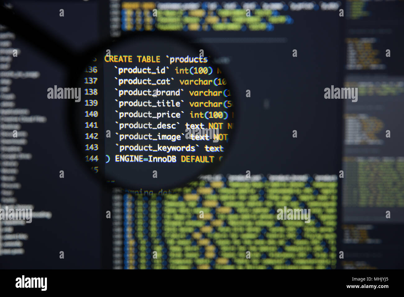 Real Php Code Developing Screen Programing Workflow Abstract Algorithm Concept Lines Of Php