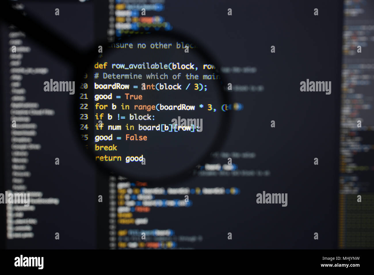 Python programming language programing hi-res stock photography and images - Alamy