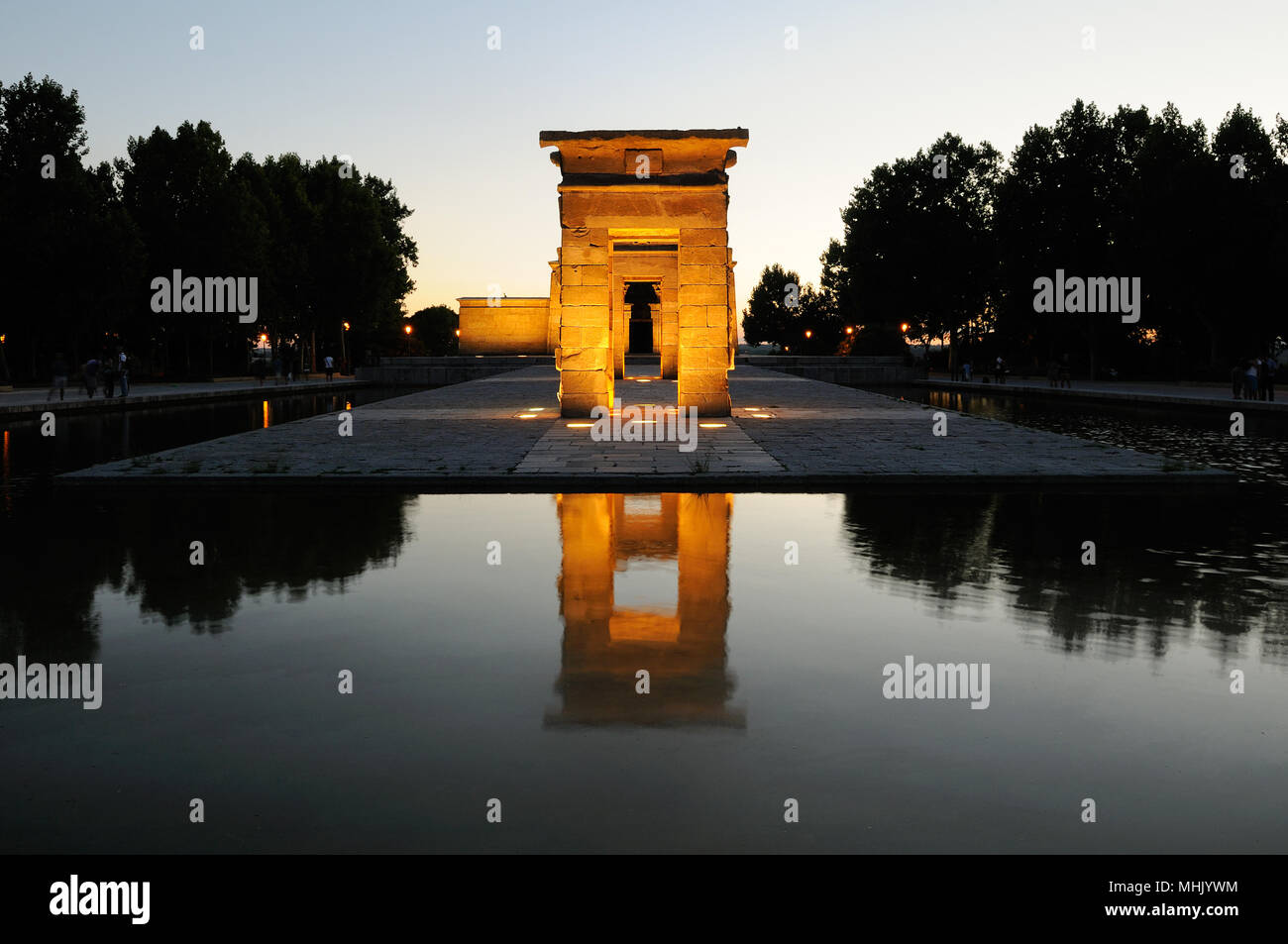 Temple of Debod, Templo de Debod, Madrid, Spain Stock Photo - Alamy