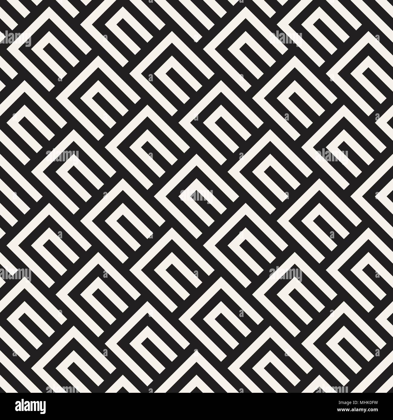Vector seamless lines mosaic pattern. Modern stylish abstract texture ...