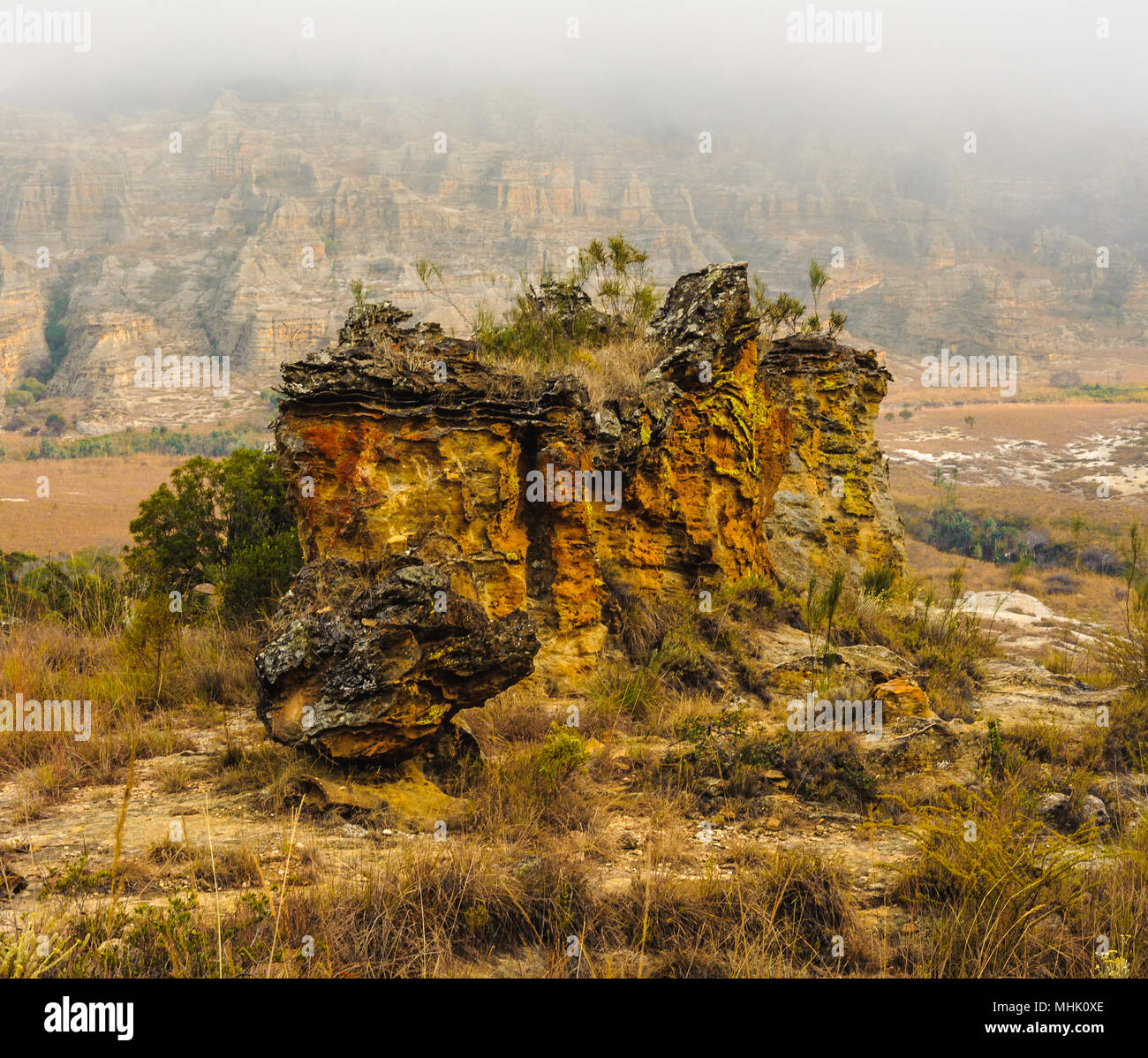 Rock formation outdoors in Madagascar, beautiful rock Stock Photo - Alamy