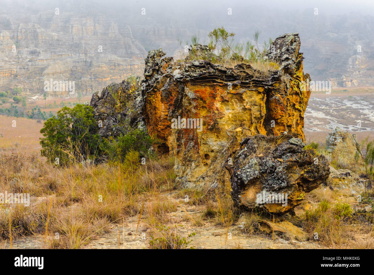Rock formation outdoors in Madagascar, beautiful rock Stock Photo - Alamy