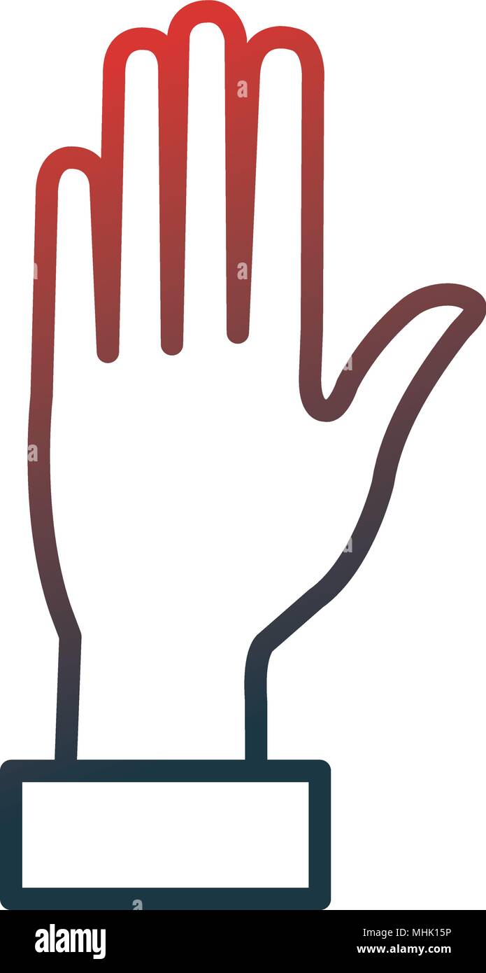hand human isolated icon Stock Vector Image & Art - Alamy