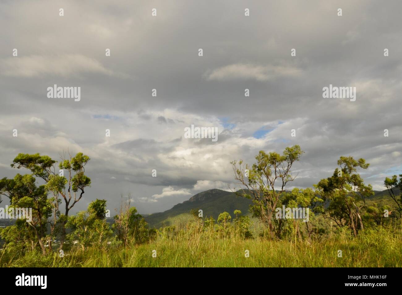 Views of Mount Stuart from the mountains during the wet season, Mount ...