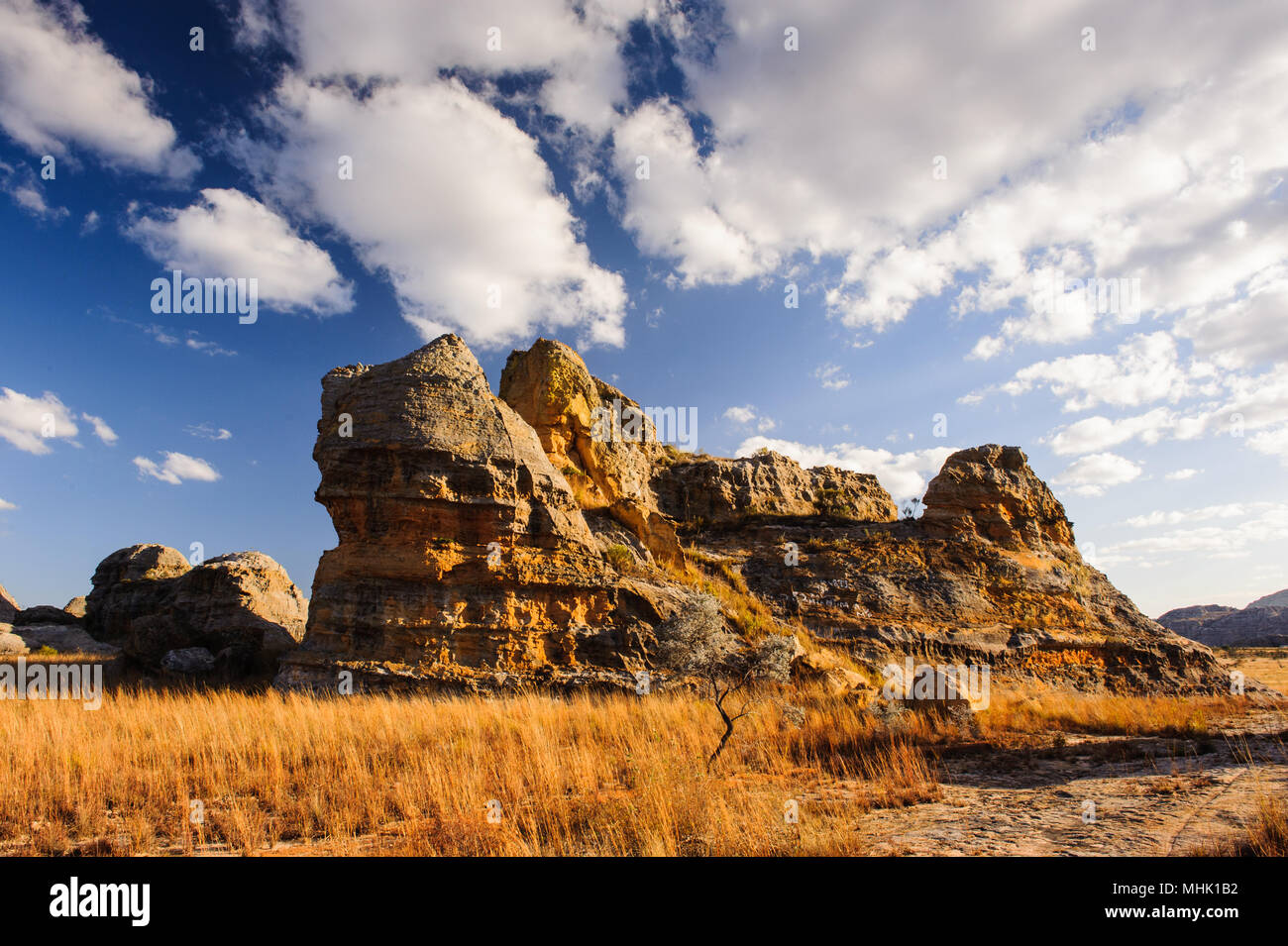 Sunset and nature of Madagascar Stock Photo - Alamy