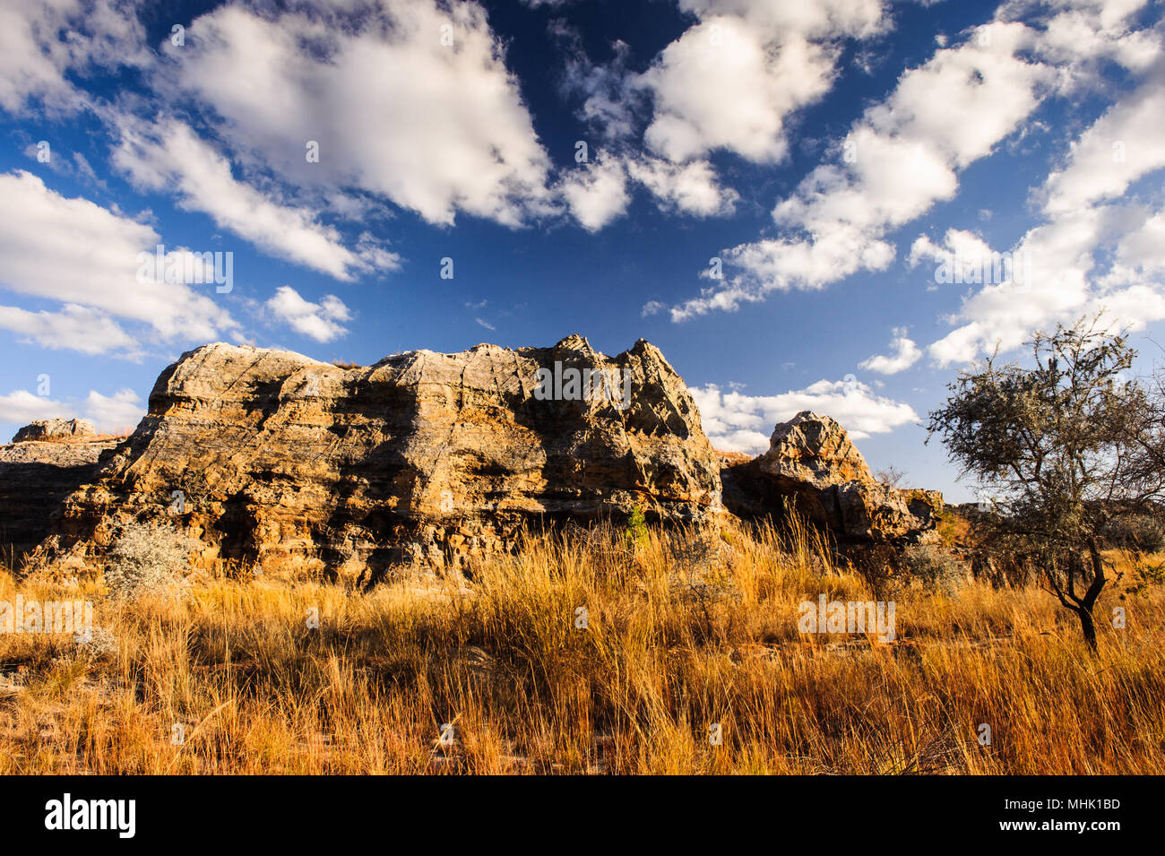 Sunset and nature of Madagascar Stock Photo - Alamy