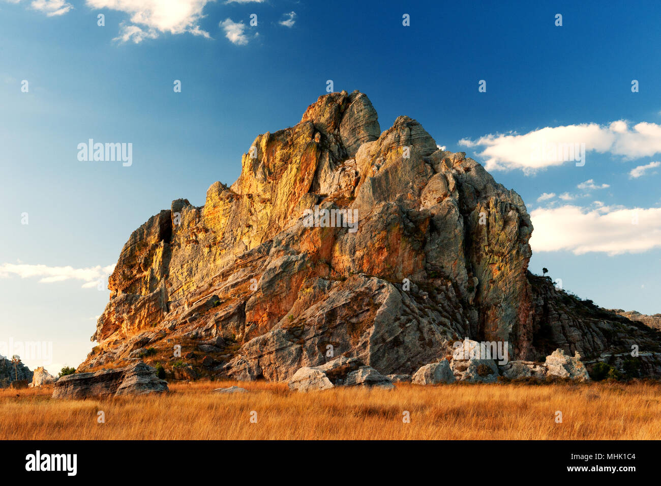Rock in Madagascar, Africa. Sunset in Africa Stock Photo - Alamy