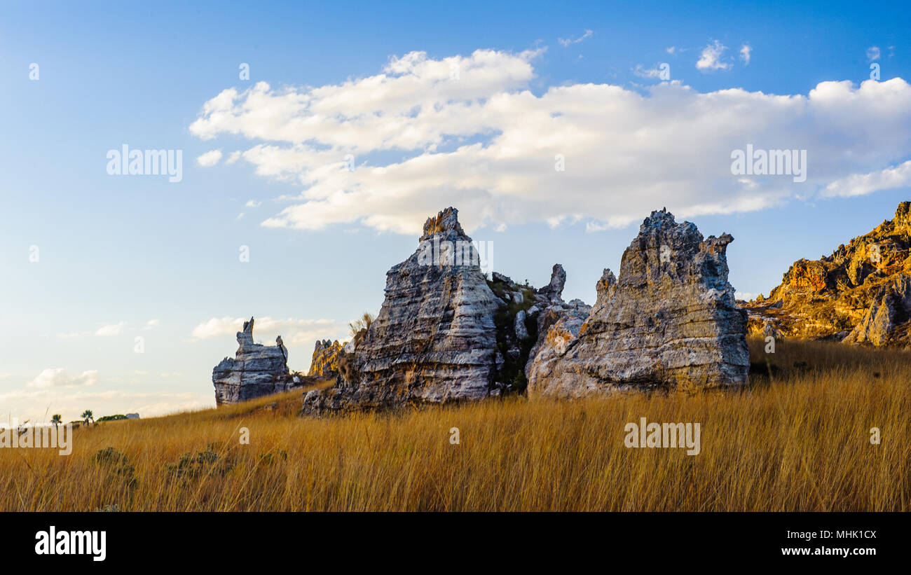 Rock formation in Madagascar, Africa. Sunset in Africa Stock Photo - Alamy