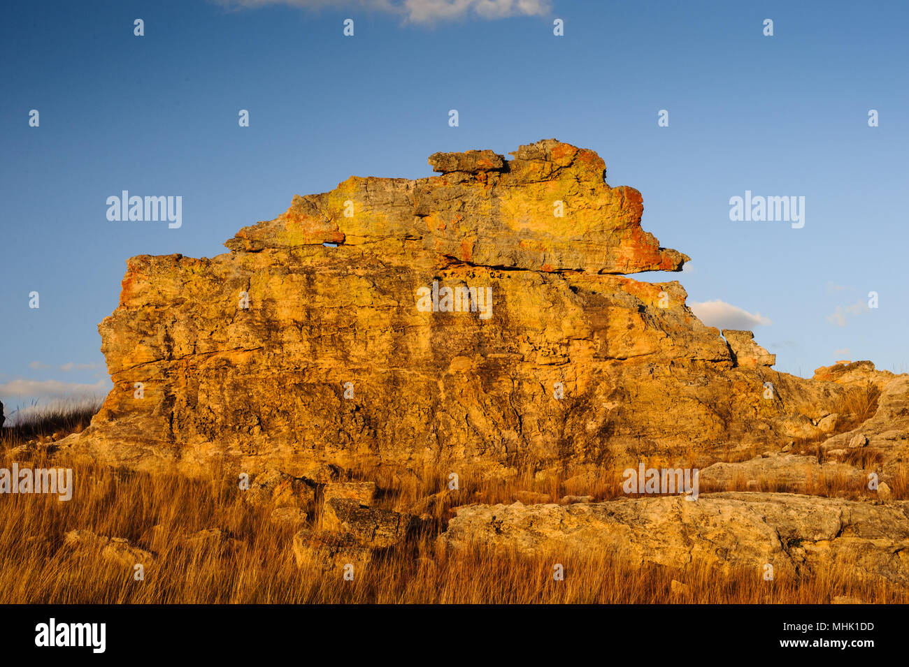 Wierd rock on the sunset in Madagascar Stock Photo - Alamy