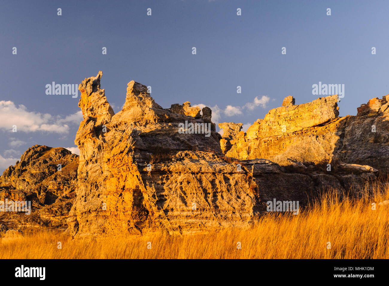 Wierd rock on the sunset in Madagascar Stock Photo - Alamy