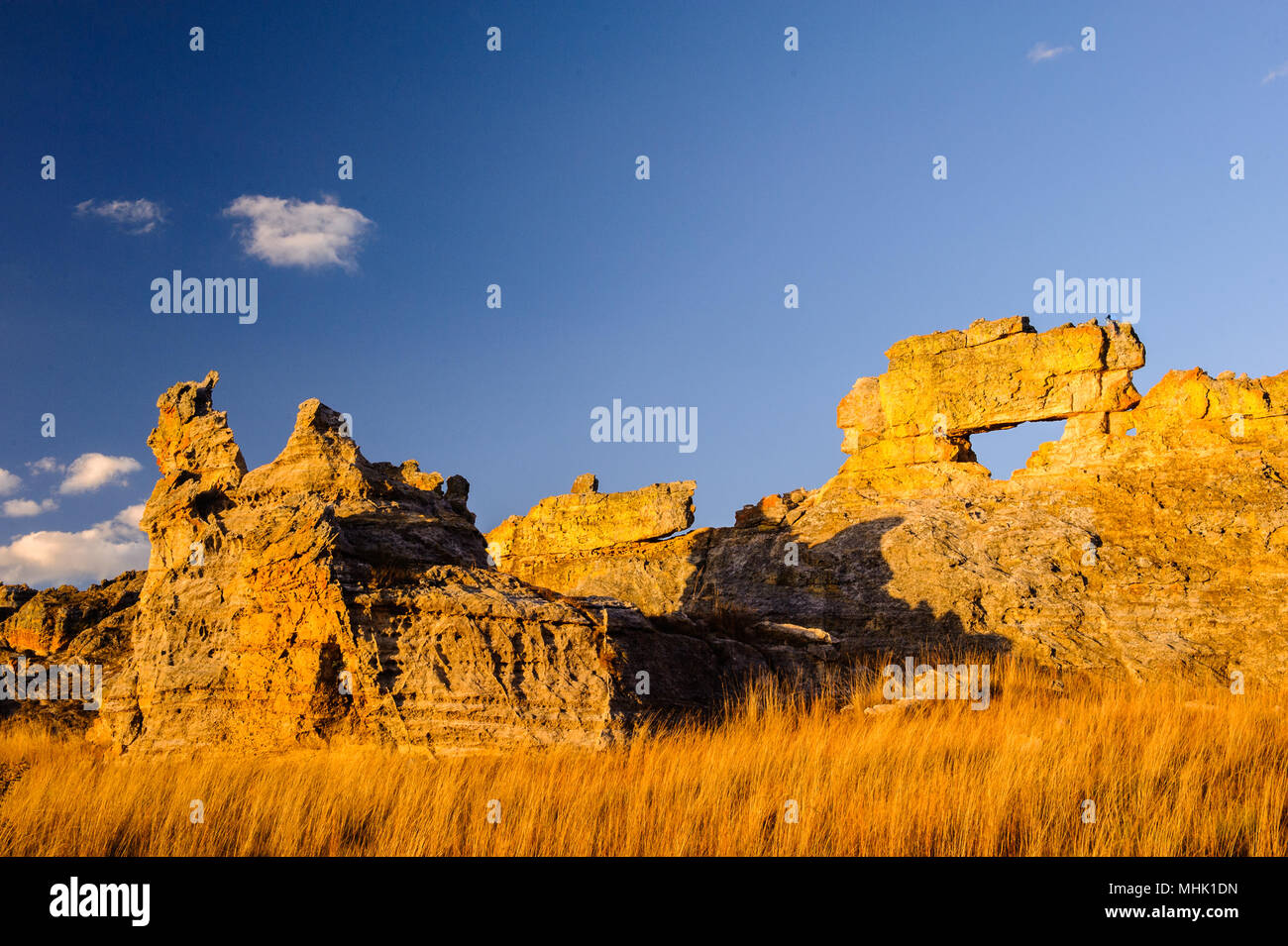 Wierd rock on the sunset in Madagascar Stock Photo - Alamy