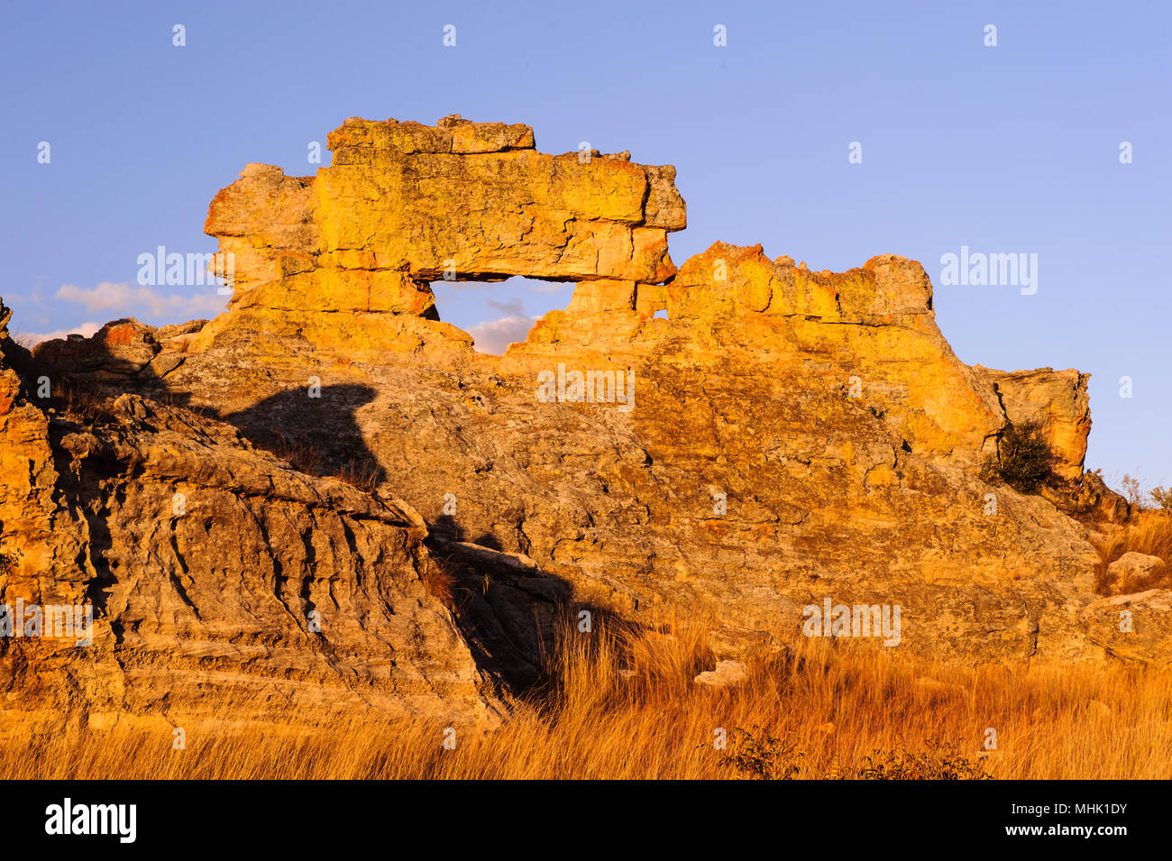 Wierd rock on the sunset in Madagascar Stock Photo - Alamy