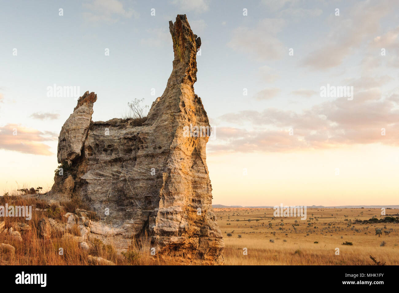 Madagascar rock in front of the sky in Madagascar Stock Photo - Alamy