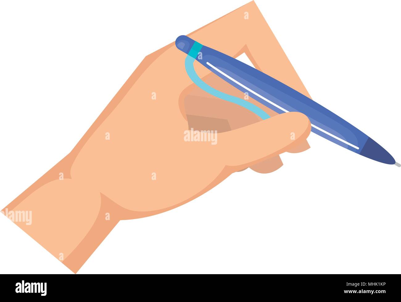 hand writing with pen in paper Stock Vector Image & Art - Alamy