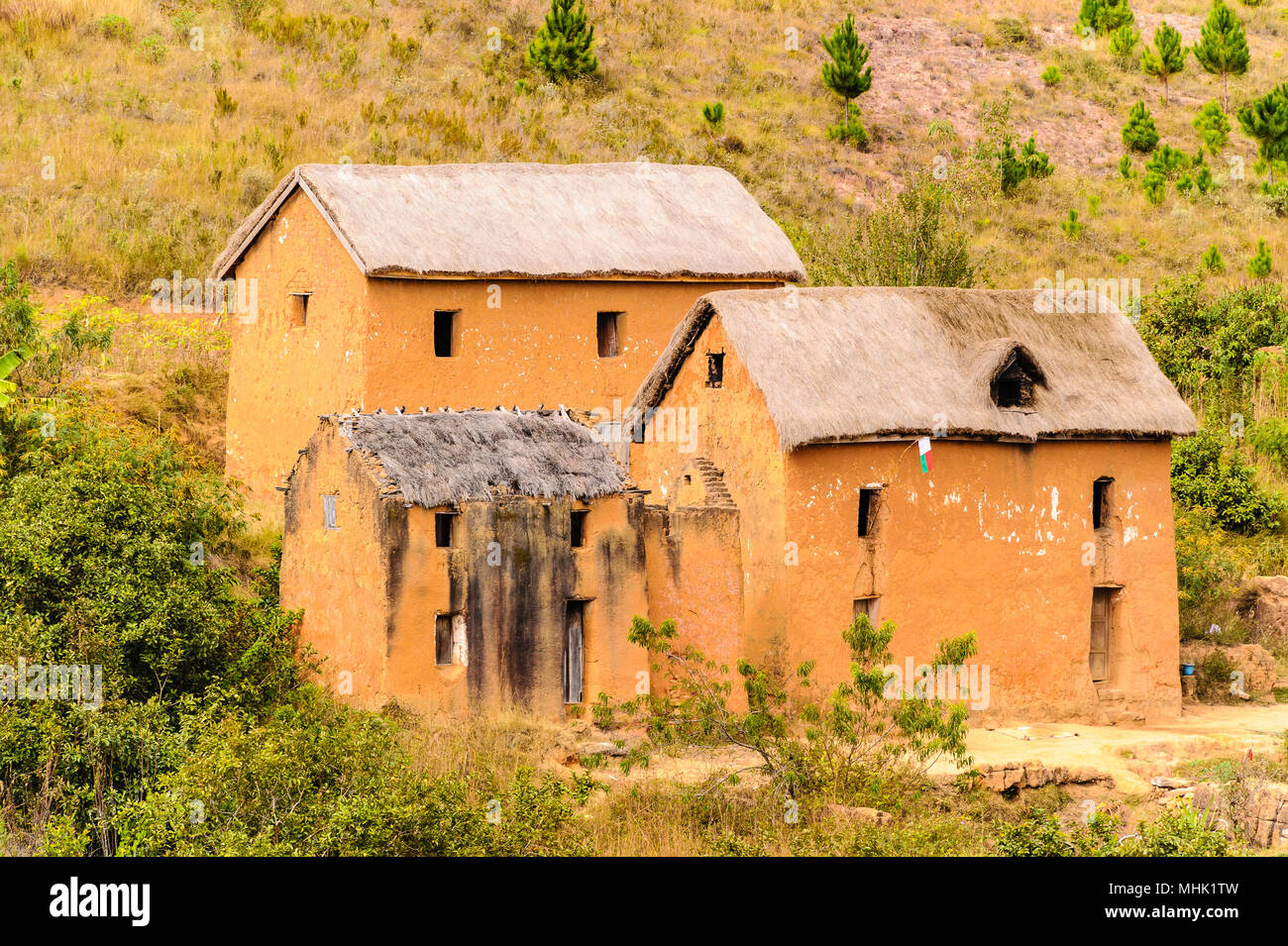 House in Madagascar for living in Stock Photo - Alamy
