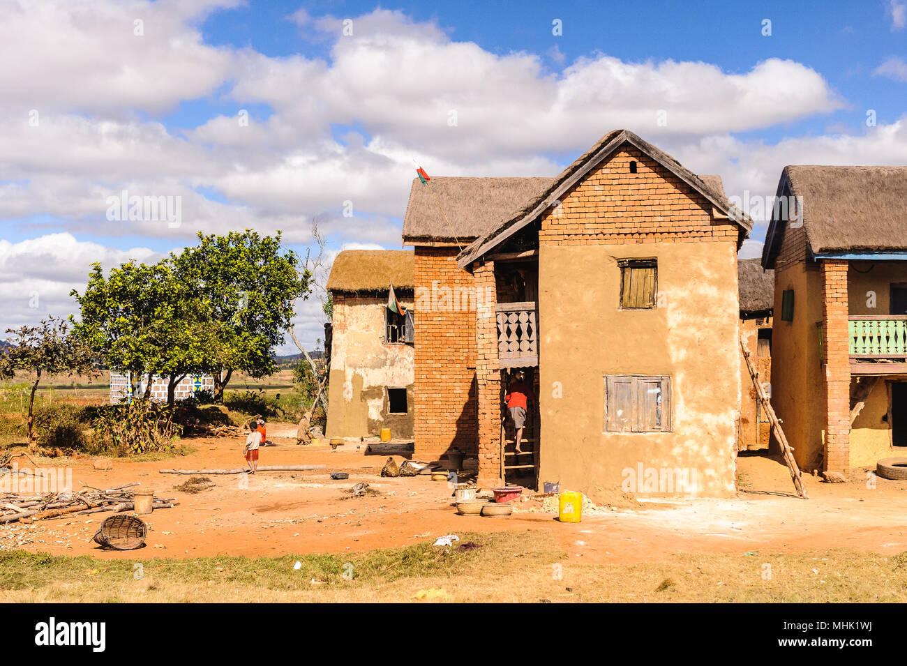House in Madagascar for living in Stock Photo - Alamy