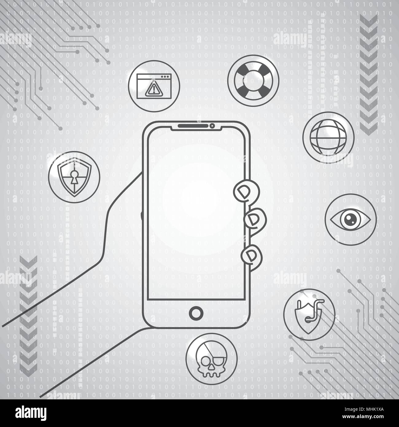 cyber security technology Stock Vector Image & Art - Alamy