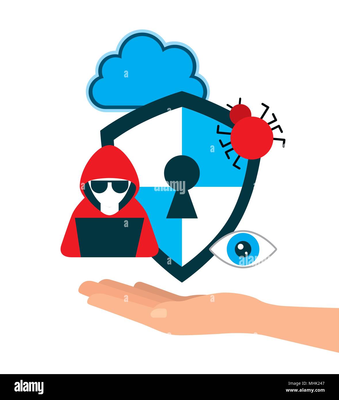 cyber security technology Stock Vector Image & Art - Alamy