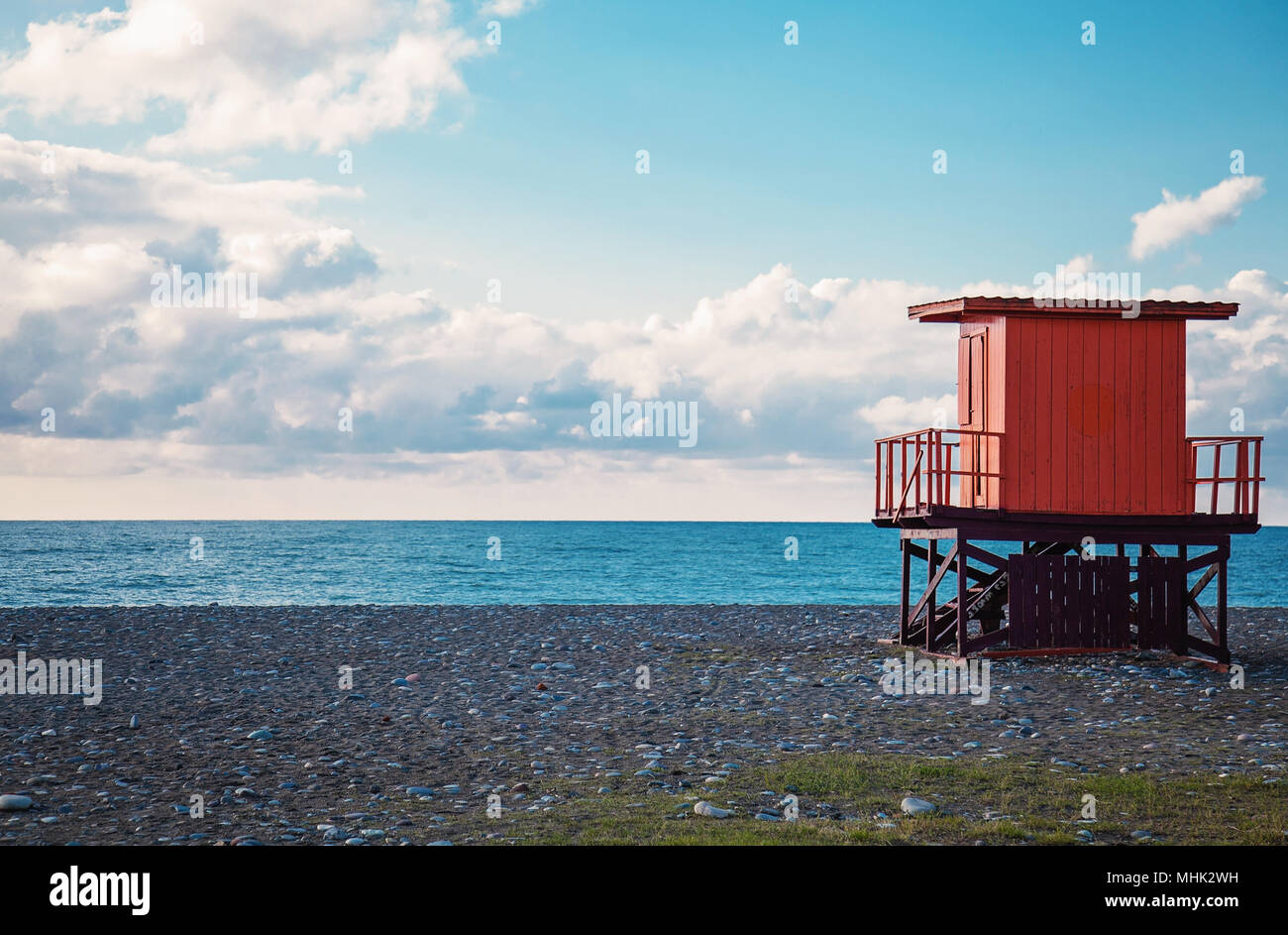 Lifeguard Tower California Vintage High Resolution Stock Photography ...