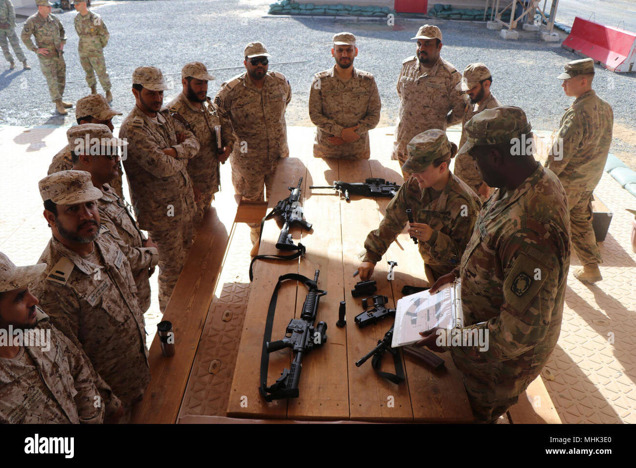 CAMP ARIFJAN, Kuwait – A group of Royal Saudi Air Defense leaders ...