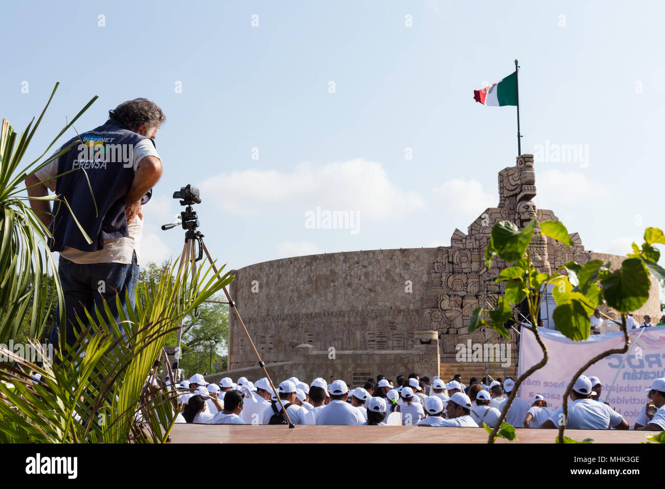 Merida Yucatan Governor, Rolando Zapata Bello preceding the celebration ...