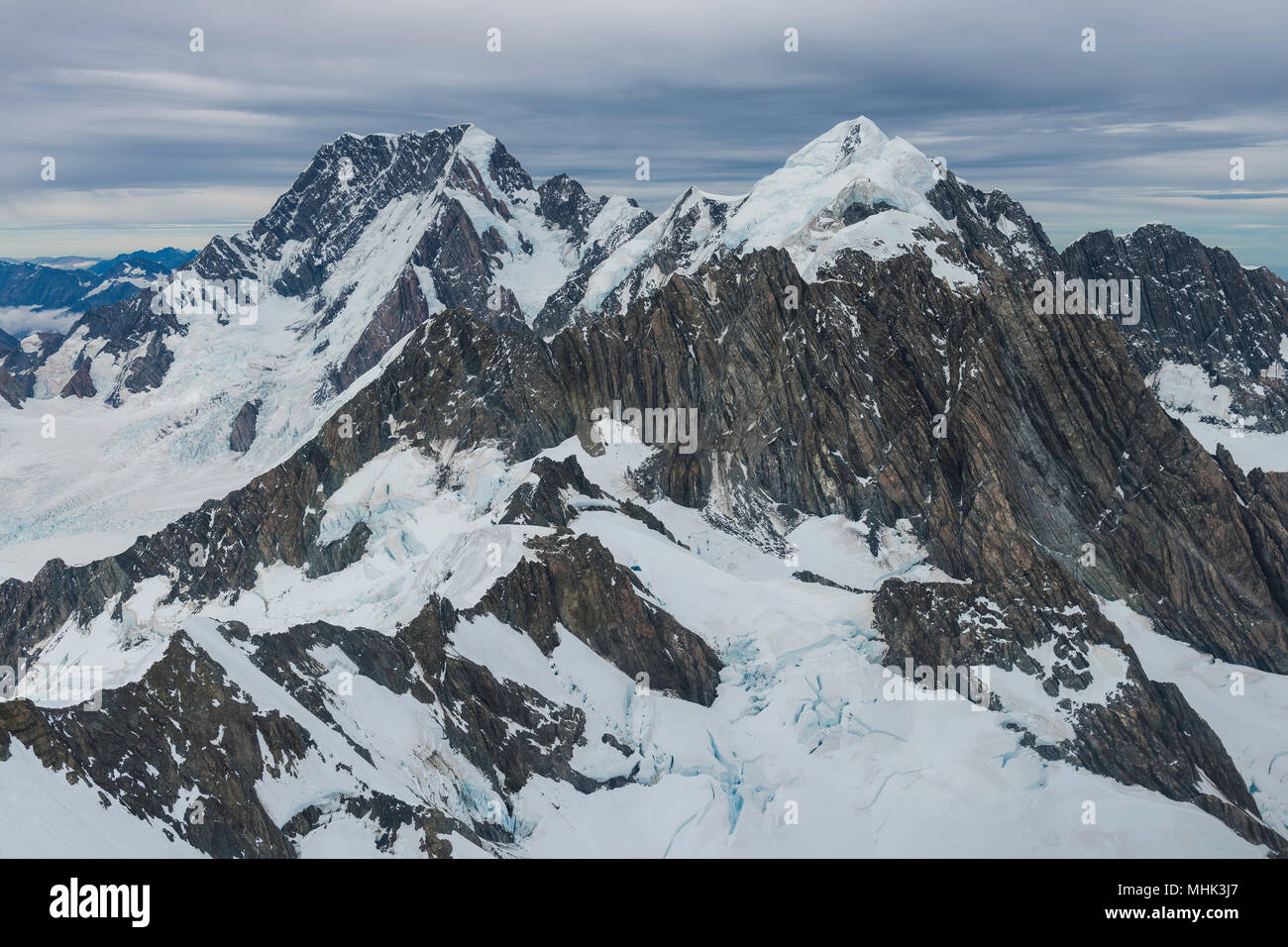 Mount Cook Aerial View Stock Photo - Alamy