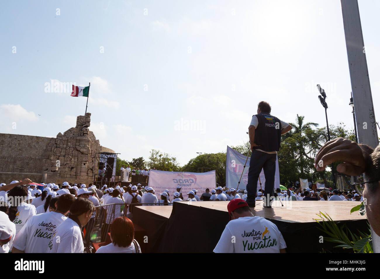 Merida Yucatan Governor, Rolando Zapata Bello preceding the celebration ...